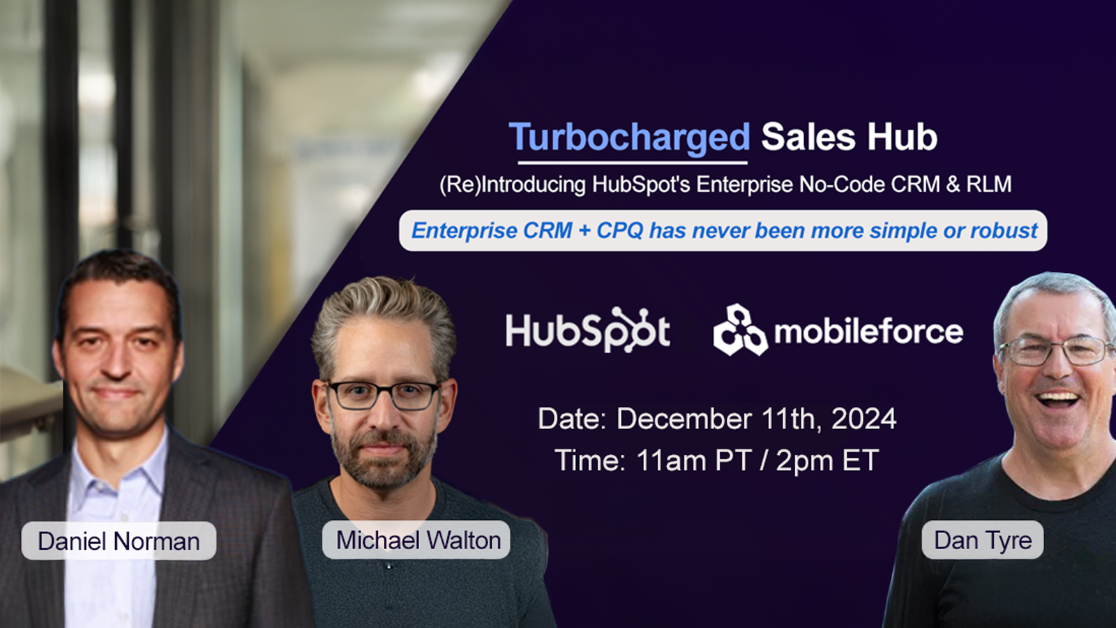 ON-DEMAND WEBINAR: “HubSpot and Mobileforce: Turbocharged Sales Hub: Re-Introducing The ...
